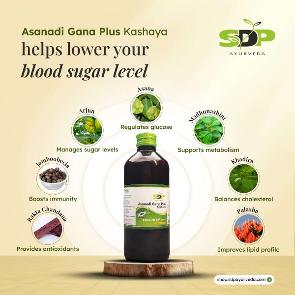 Asanadi Gana Plus Kashaya - Diabetes Relief - SDP Ayurveda