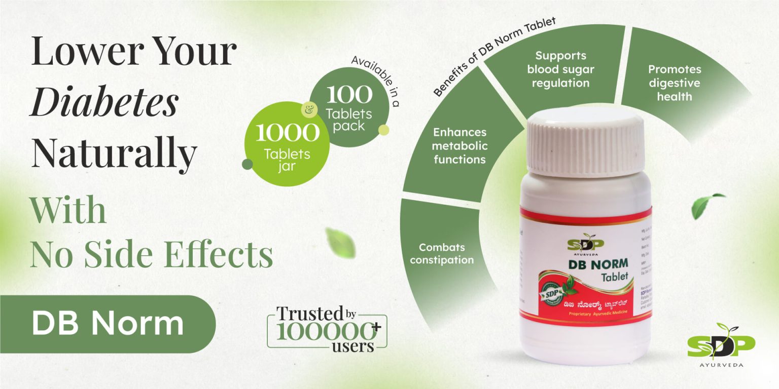 DB Norm Tablet - Natural Diabetes Care - SDP Ayurveda